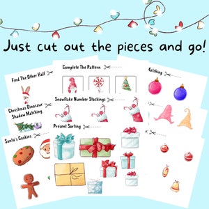 Christmas Busy Book, Printable Busy Book, Toddler Busy Book, Printable ...