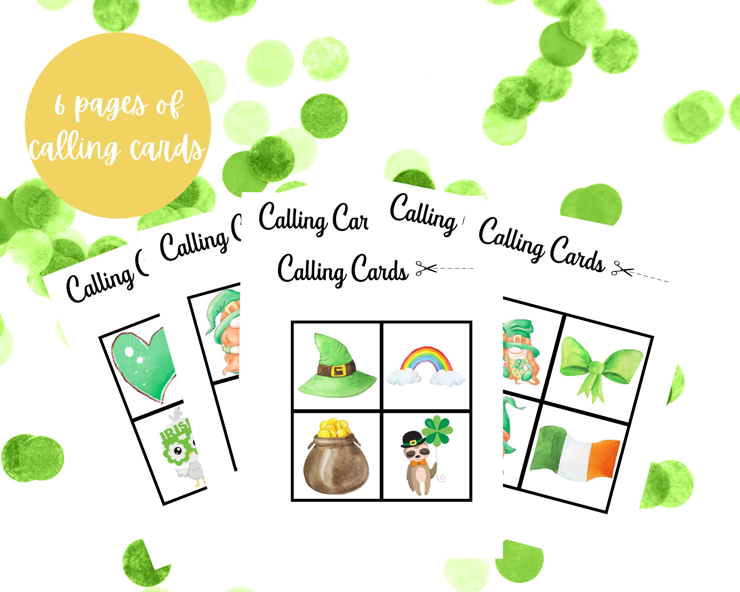 St. Patrick's Day Bingo, St. Patrick's Day Activity Printable, Holiday ...