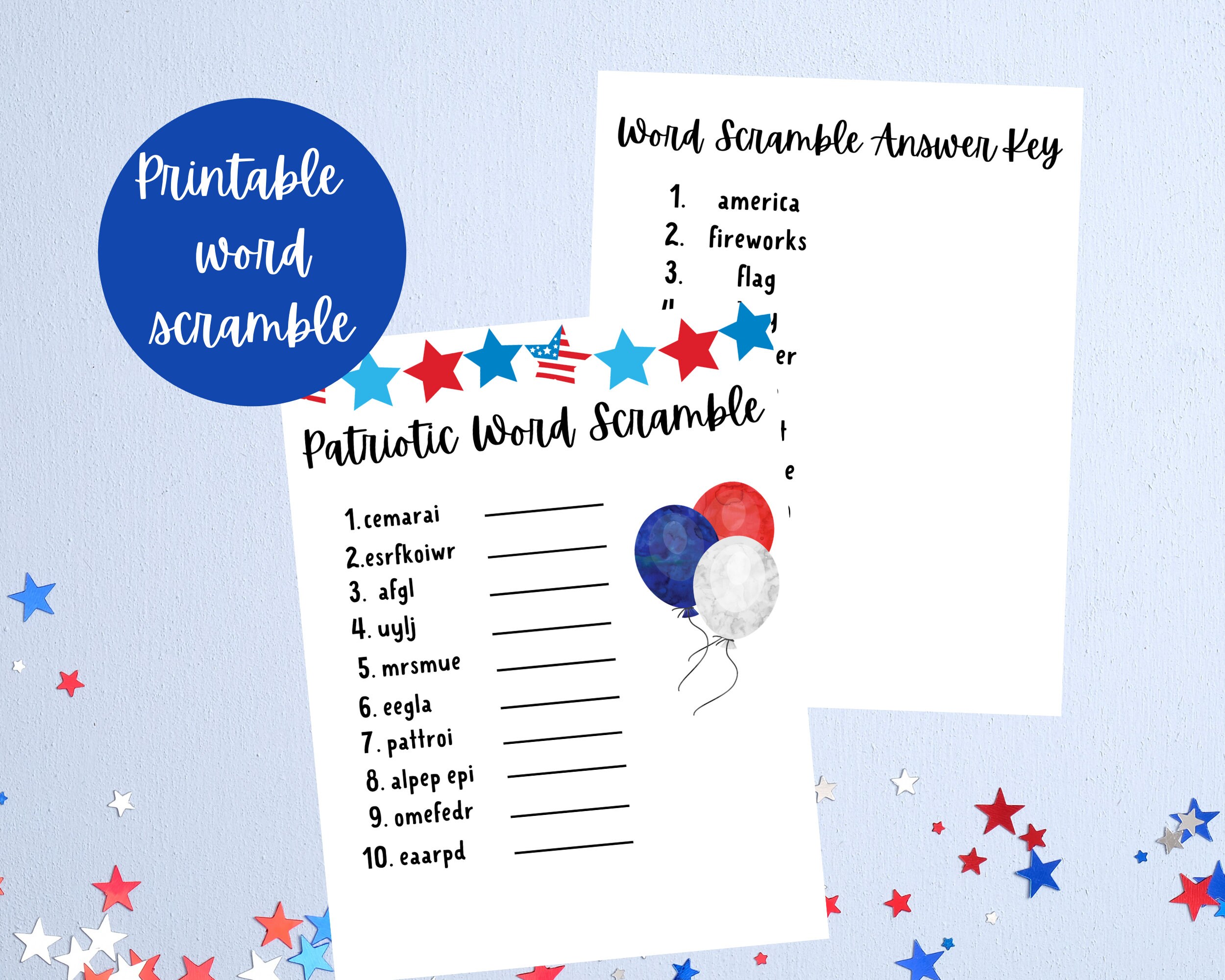 4th of July Activities for Kids, Independence Day Activity Printable ...