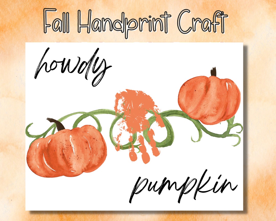 Fall Handprint Crafts for Kids, Kids Fall Craft, Toddler Crafts, Fall ...