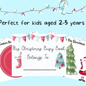 Christmas Busy Book, Printable Busy Book, Toddler Busy Book, Printable ...