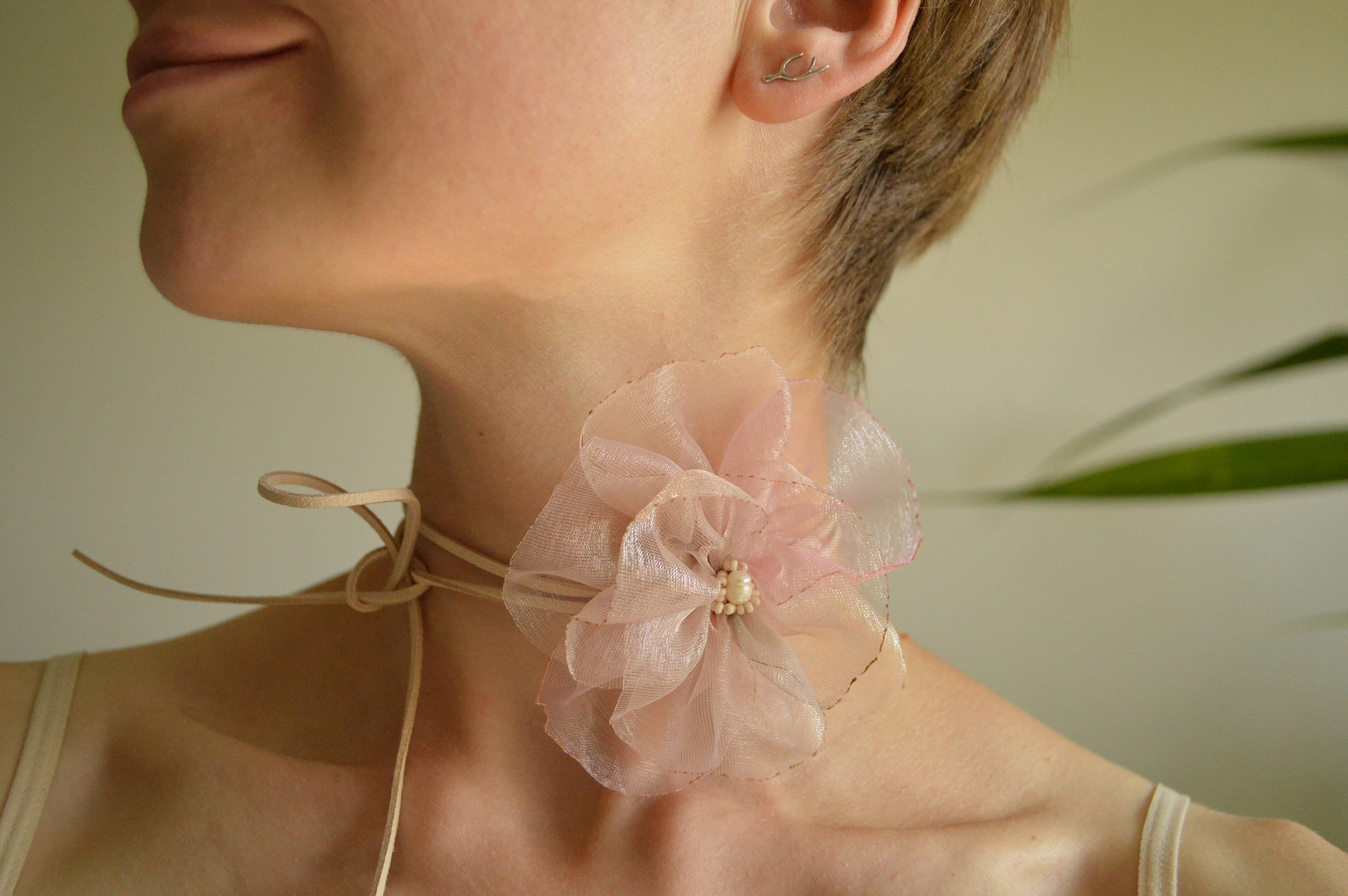 Rose Choker, Flower Necklaces, Wedding Choker - Etsy
