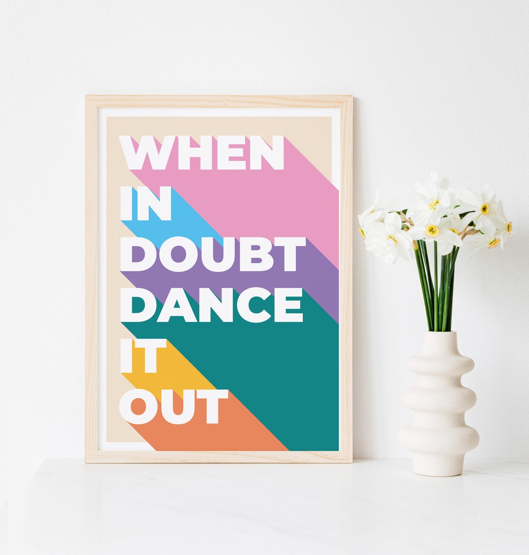 When in Doubt Dance It Out. Dance It Out. Dancing Queen Poster. Retro ...
