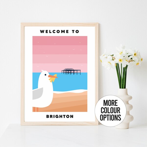 Brighton Poster - Etsy UK