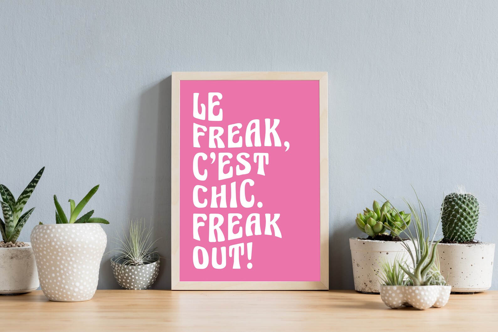 Le Freak C est Chic Freak Out Print Freak Out Print Chic Etsy