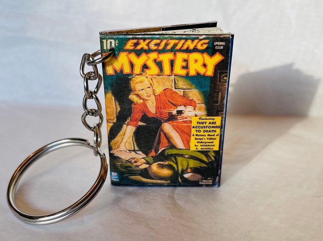 Exciting Mystery - Pulp Magazine Keychain - Etsy