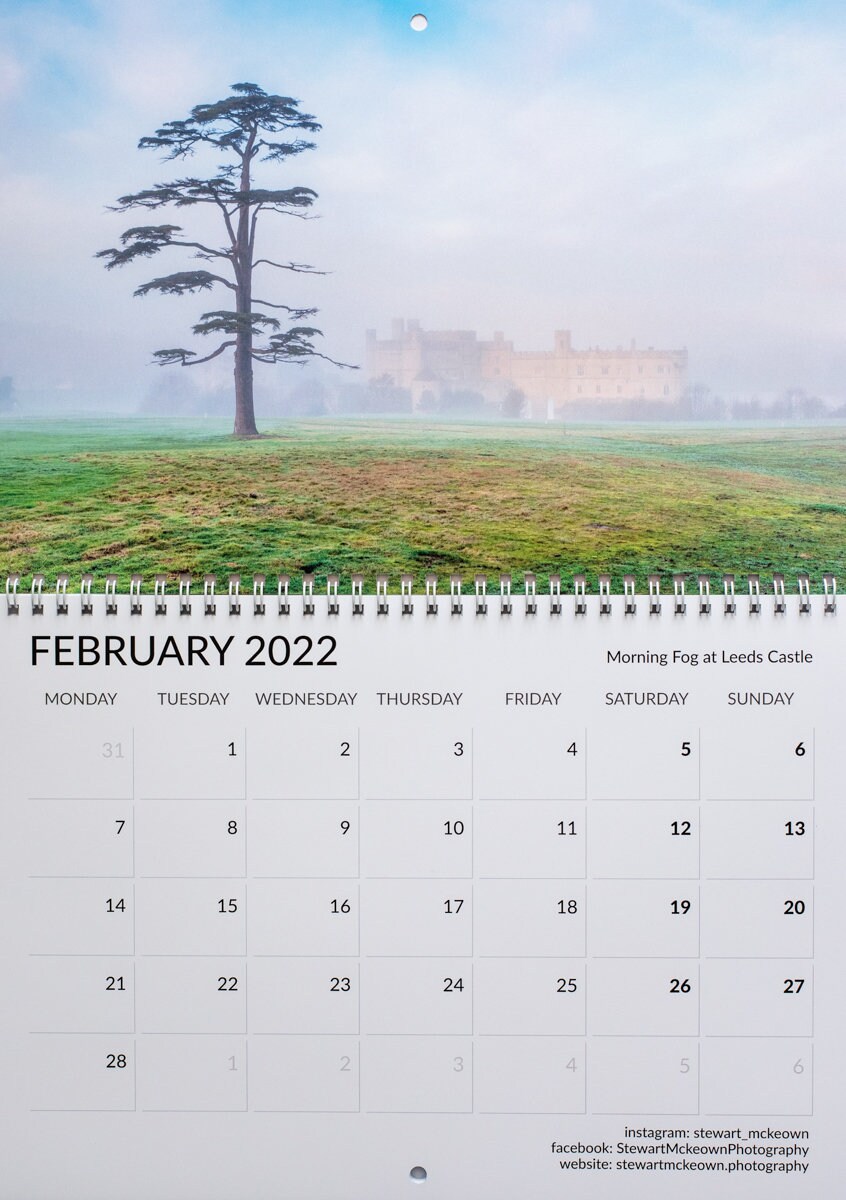 Kent 2022 Calendar A3 Double Page Wall Calendar | Etsy UK