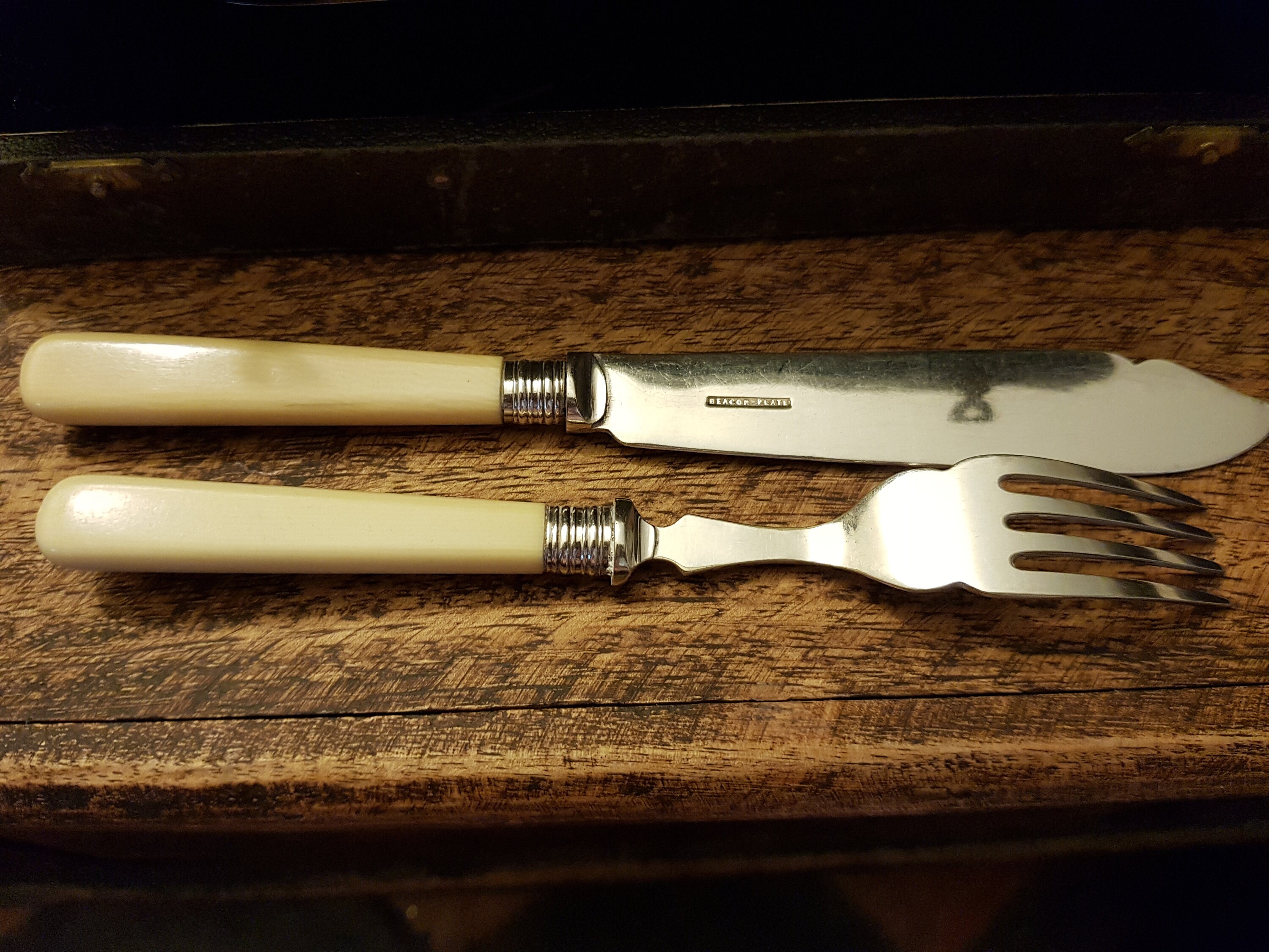 Gorgeous Vintage Fish Cutlery Set - Etsy