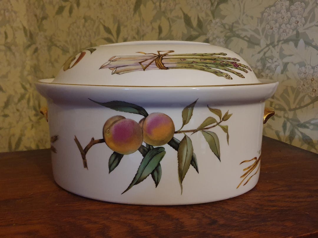 Royal Worcester Porcelain "evesham" Casserole Dish - Etsy