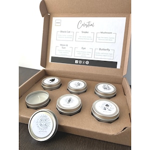 Celestial Collection Candle Set Sample, Six Candles, Soy Scent Candle ...