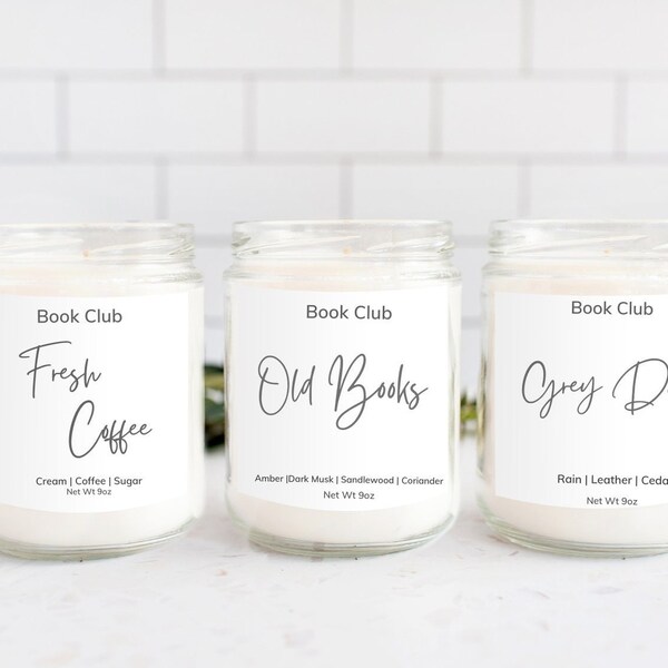 Book Scented Candle - Etsy