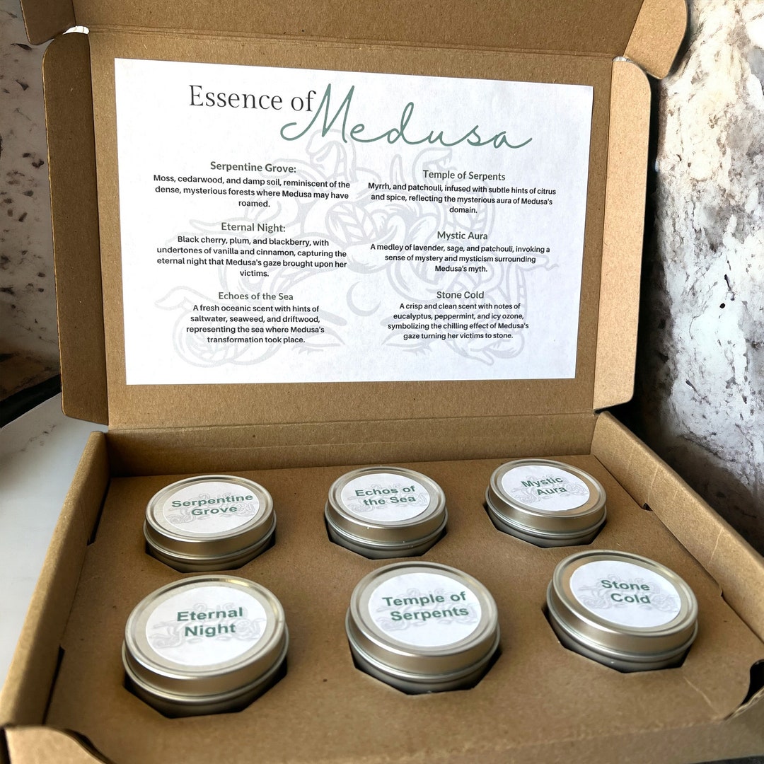 Essance of Medusa Candle Set candle Sample Pack Handmade Gift Box ...