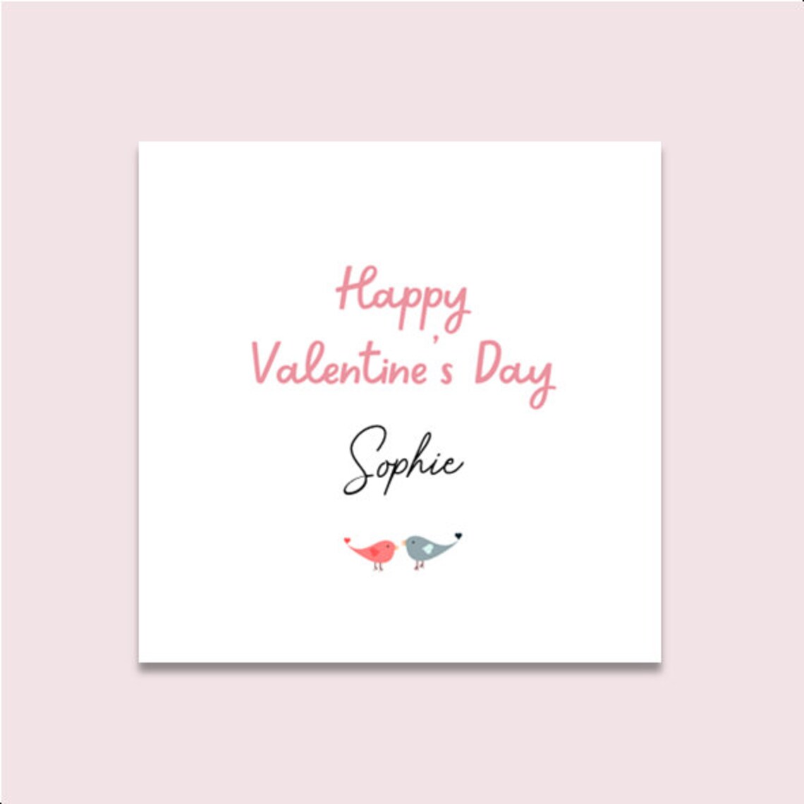 Personalised Valentines Day Card For Wife Husband Girlfriend And