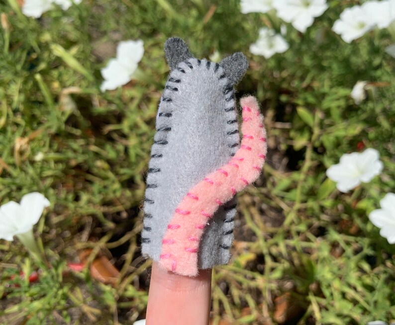 Opossum Finger Puppets Montessori Toys First Birthday Party - Etsy