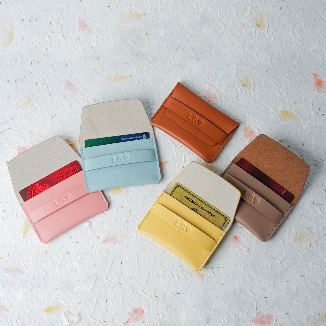 Personalized Credit Card Holder,initial Engraved Cardholder Wallet ...