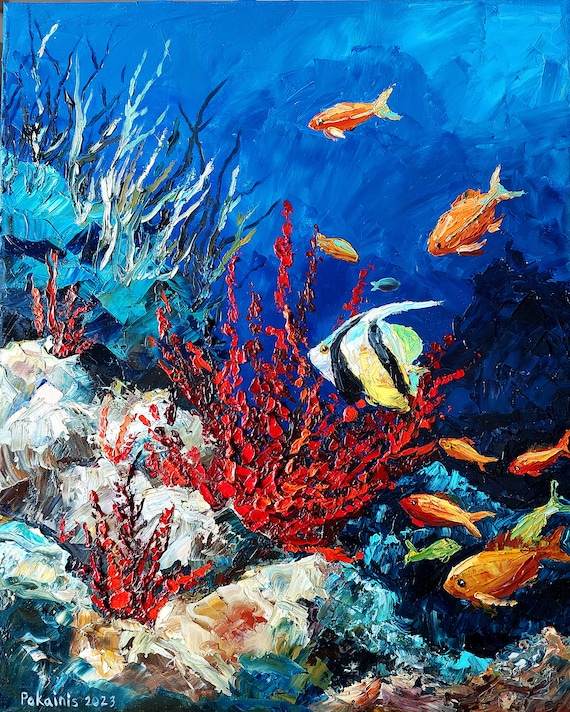 Ocean Painting Underwater