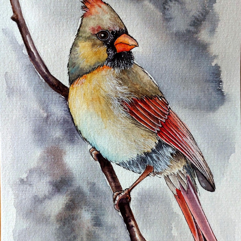 Paintings of Titmouse - Etsy UK