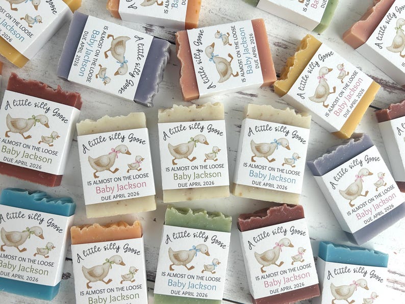 Silly Goose Baby Shower Soap Favors, Personalized Gift for Guests ...