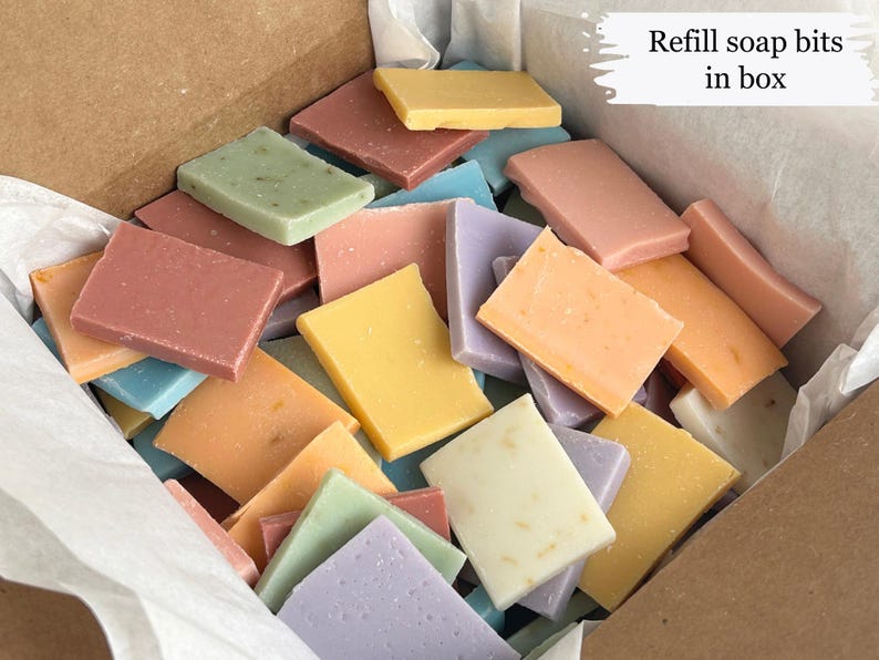 Soap Chips Variety Single Use Soap With Sisal Soap Saver Bag, Vegan ...
