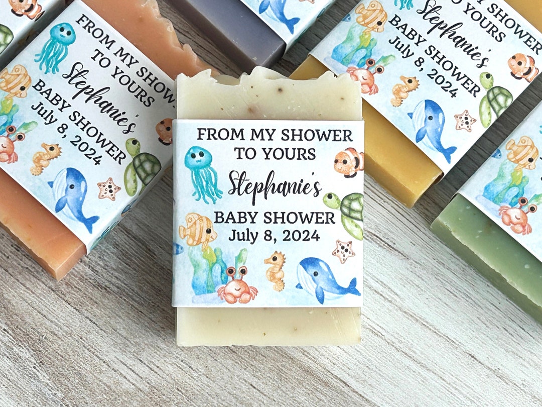 Ocean Animal Baby Shower Soap Favor Sea Creature Custom Soap Favors ...