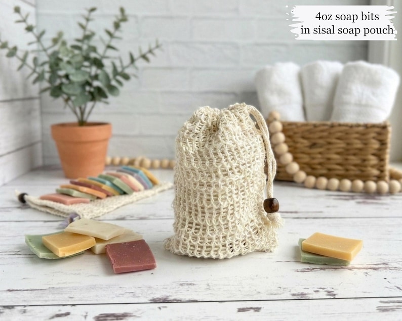 Soap Chips Variety Single Use Soap With Sisal Soap Saver Bag, Vegan ...