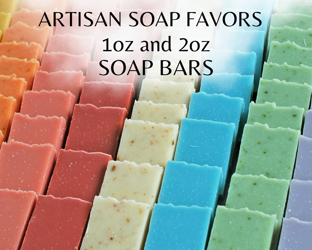 Assorted 2oz/1oz Soap in Bulk, Shower Favors, Small Guest Soap Bars ...