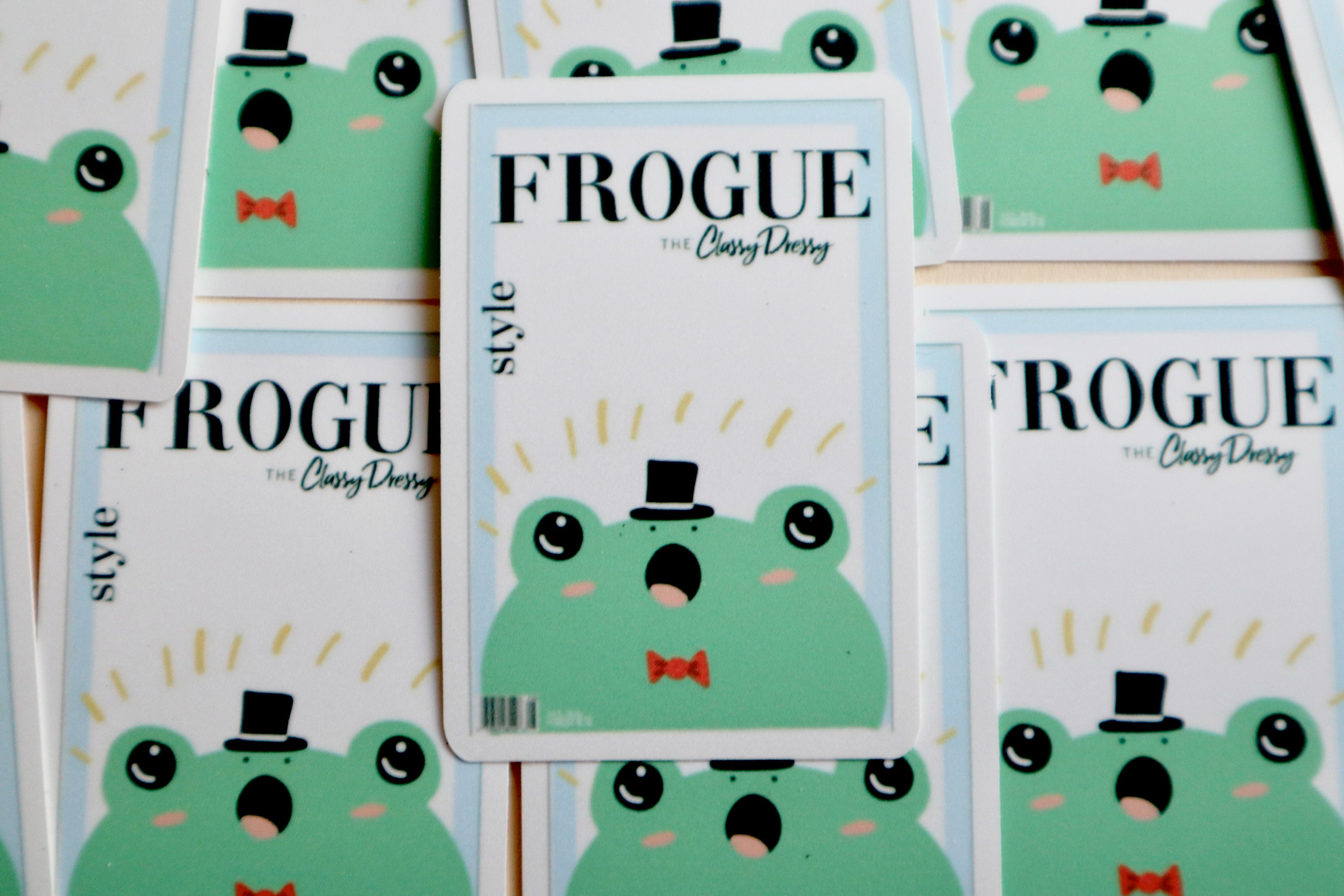 FROGUE Magazine Blob the Frog Sticker - Etsy