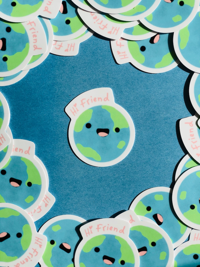 Earth Sticker,world Sticker,earth Day is Every Day - Etsy
