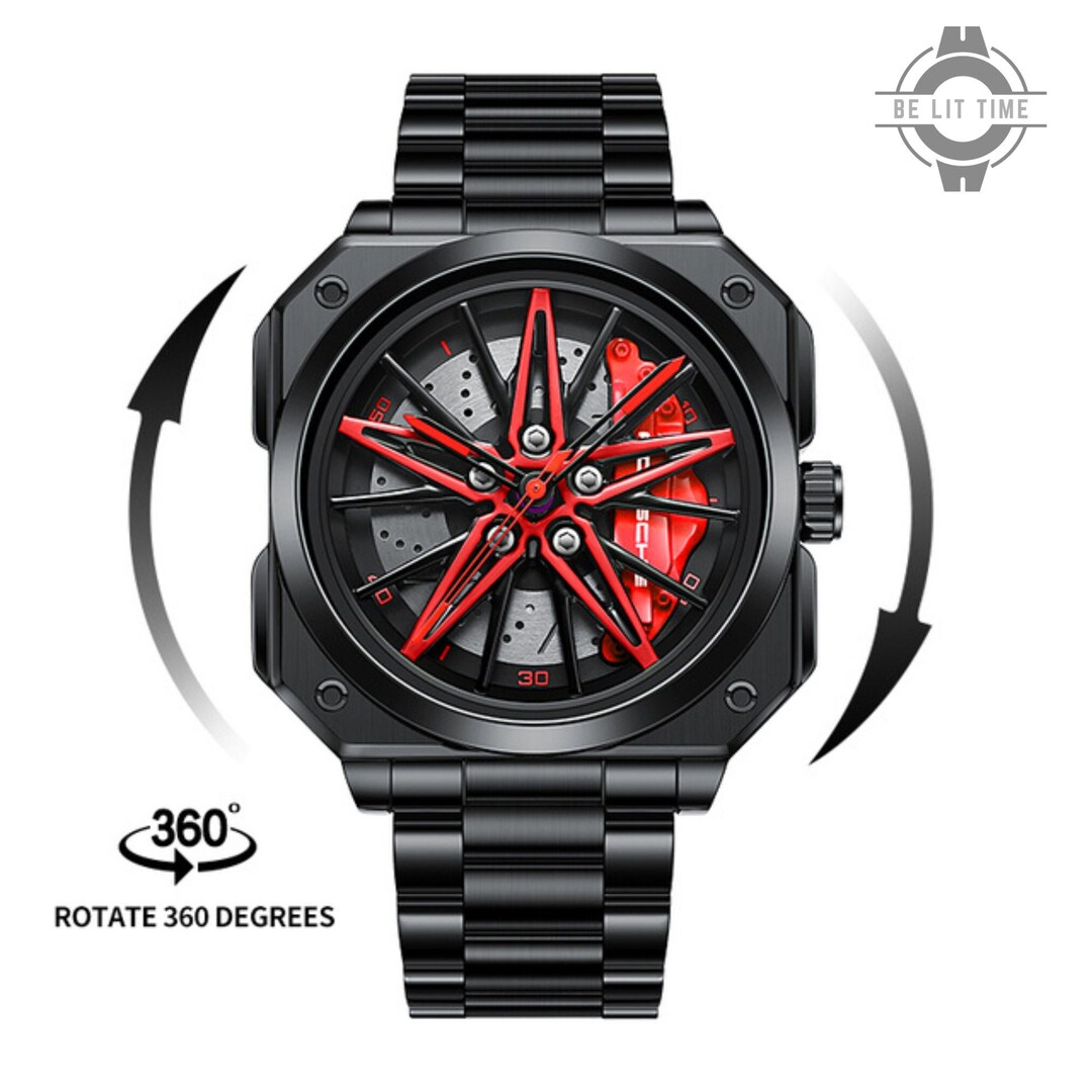 Gyro Porsche Alloy Wheel Watch, Car Enthusiastic Accessories - Etsy