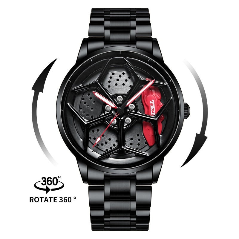 Gyro Lambo Tei Racing Alloy Wheel Watch, Car Enthusiastic Accessories ...