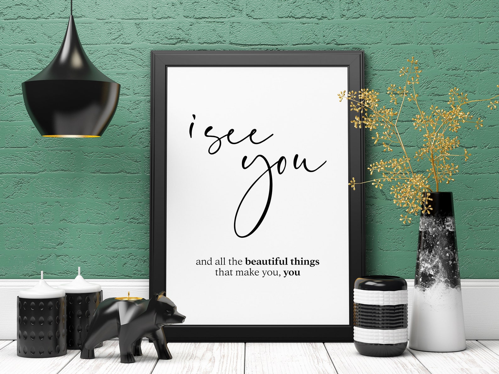Instant Download, Printable Art, I See You, Minimalist, Typography ...