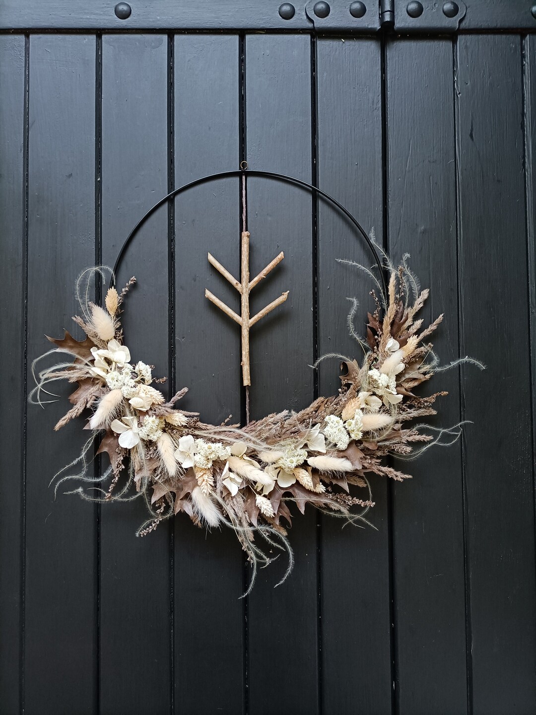 Crown of Dried Flowers Inspired by Viking Elhaz Algiz Nature Pagan ...