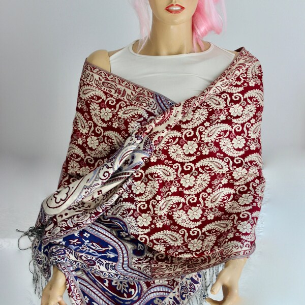 Maroon Scarf - Etsy