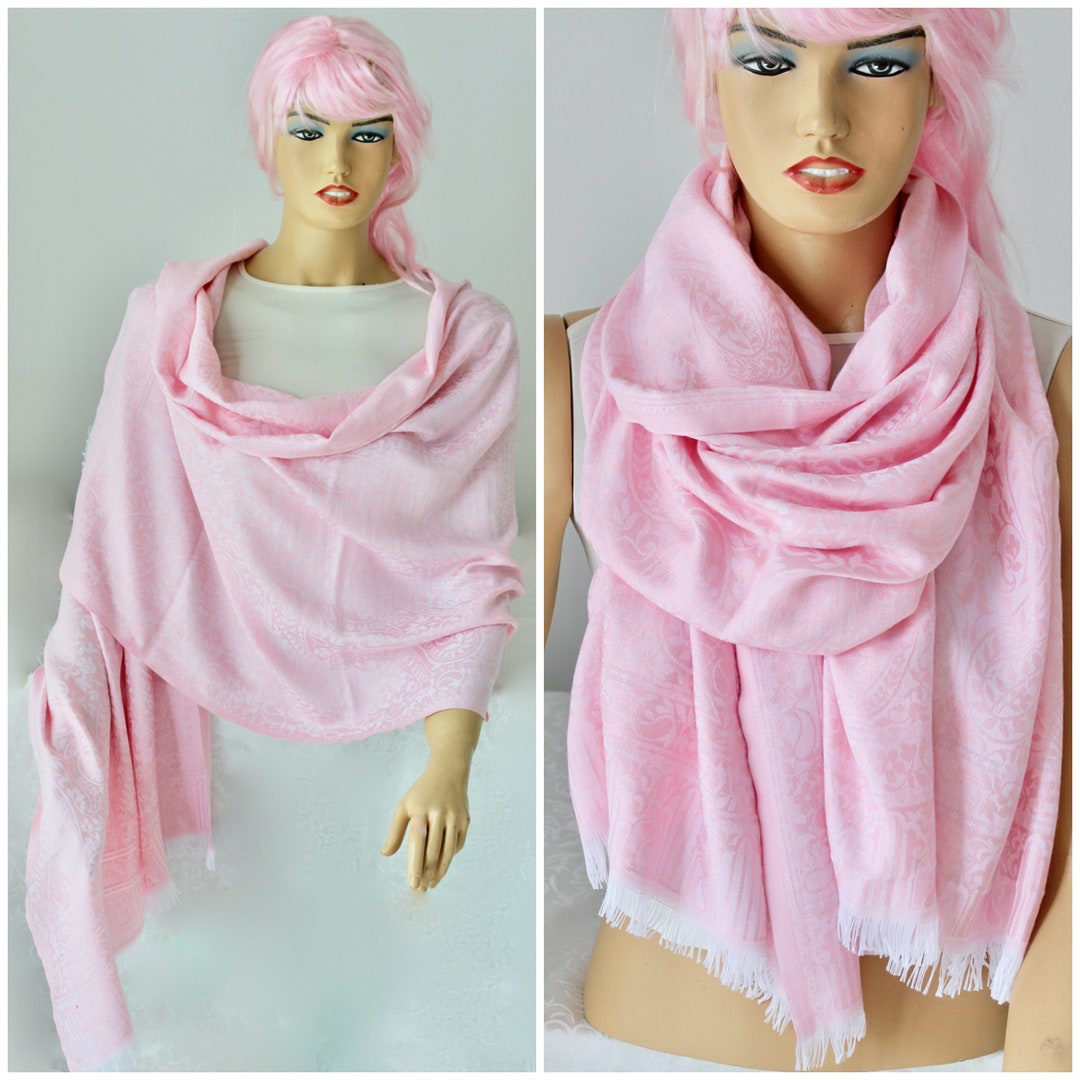 Rosa Pashmina Schal Rosa Wraps Rosa Schal Schal Frauen Schals Floral ...