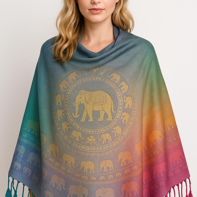 Rainbow Elephant - Etsy