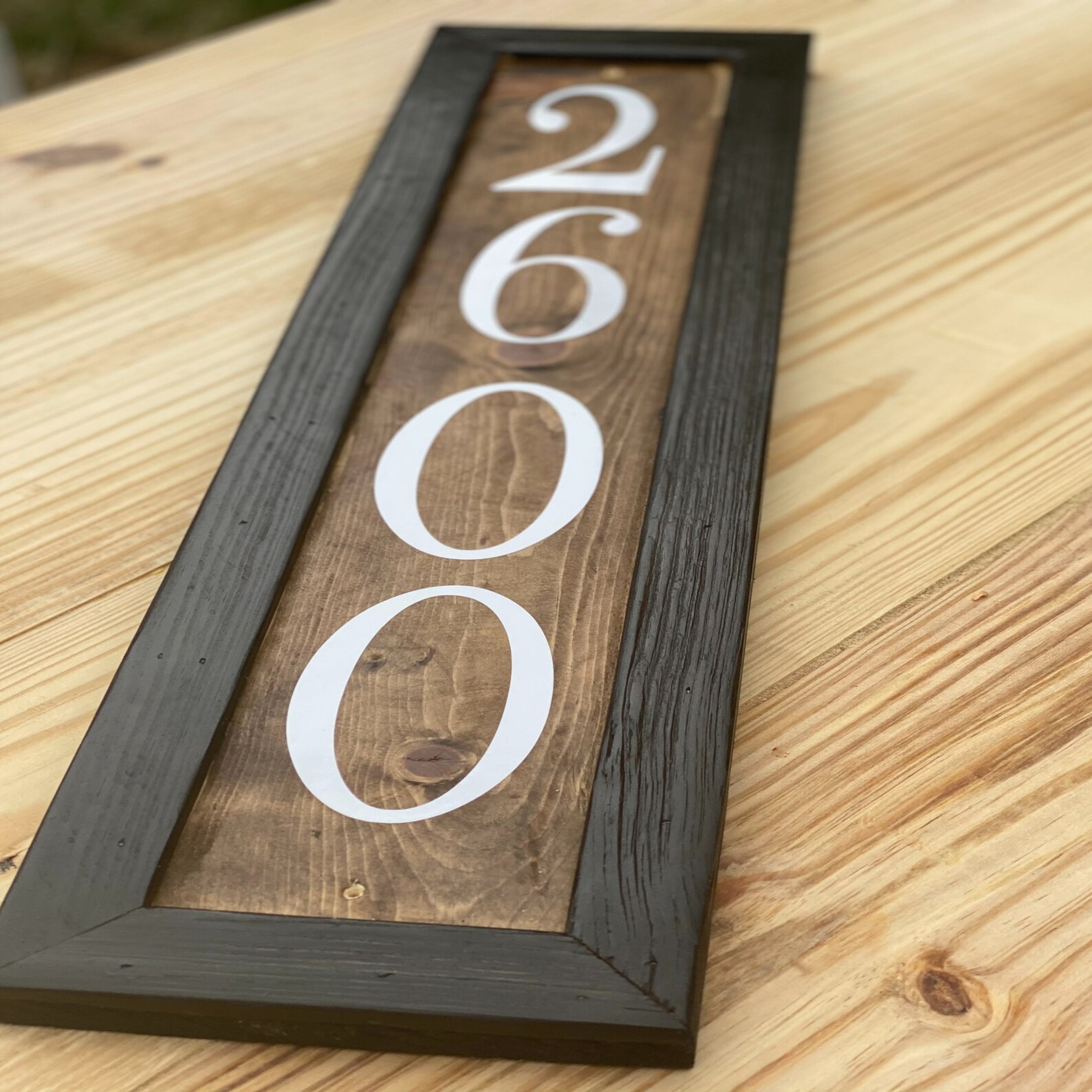 WOOD House Numbers VerticalVertical House NumbersHouse | Etsy