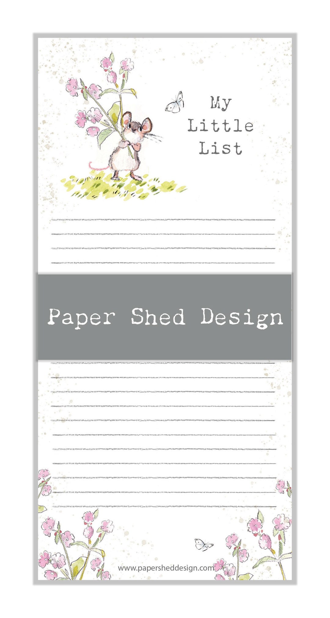 Magnetic Notepad - My Little List - Mouse - NOTE011 - Etsy