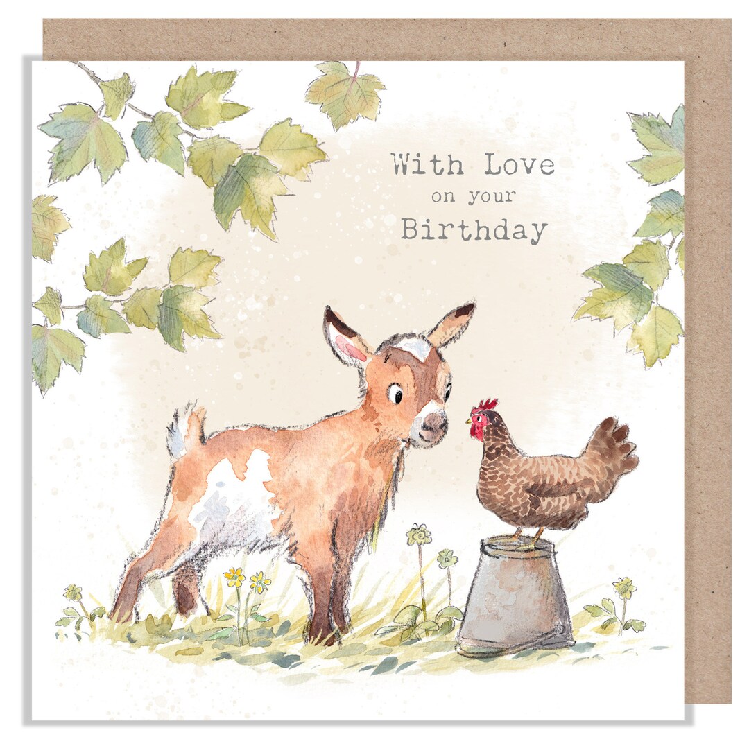 Birthday Card - Quality Greeting Card - Charming Illustration ...