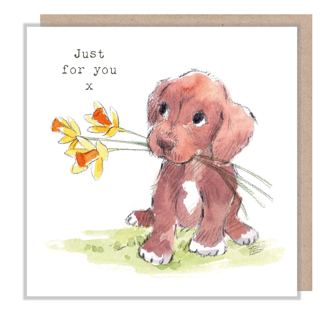 Just for You Card - Quality Greeting Card - Charming Illustration ...