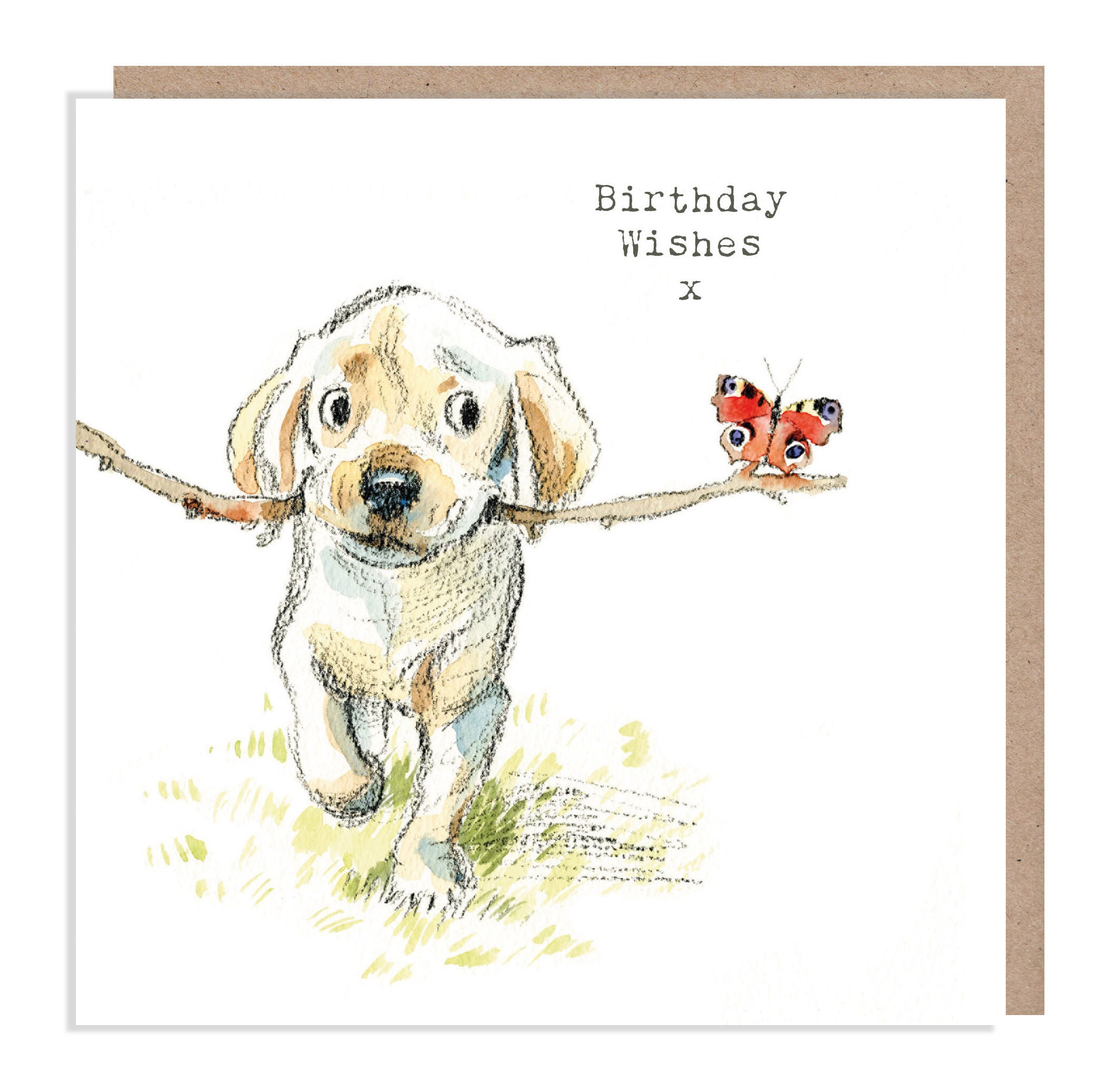 Dog Birthday Card Quality Greeting Card Charming Illustration Dog Birthday Card Quality Greeting Card Charming Illustration
