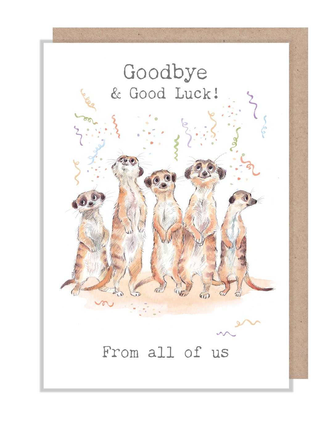 Giant Greeting Card Extra Large Card A4 210 X 297 Mm Goodbye and ...