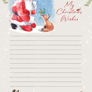 Christmas Notepad - A6 Size - My Christmas Wishes - Wintery Tails ...