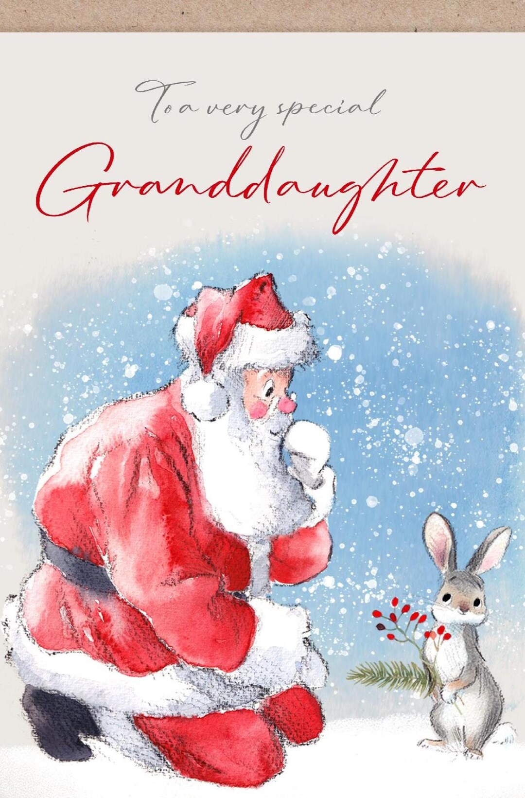 Extra Large Card (A4) - Granddaughter Christmas Card - - 210 X 297 Mm ...