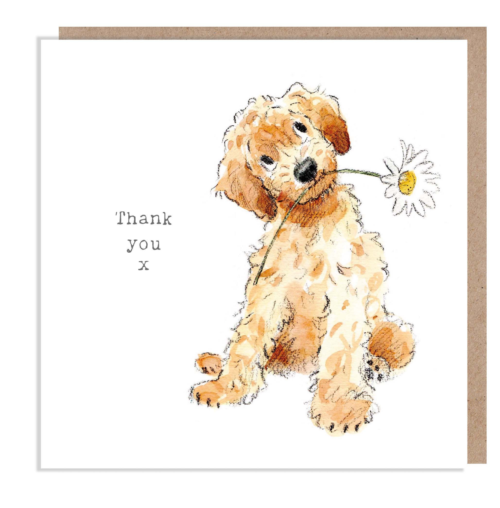 Thank You Card Quality Greeting Card Charming Dog | Etsy