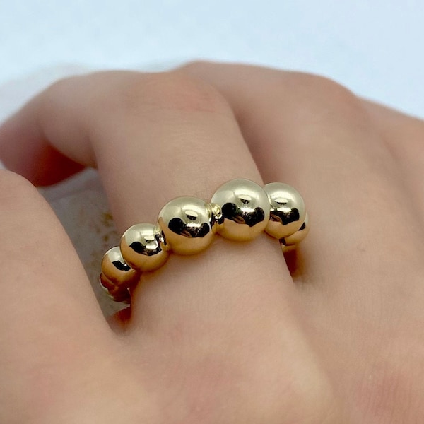 Gold Bubble Ring - Etsy