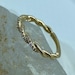Promise Ring, Eternity Ring, Dainty Gold Ring, Half Eternity Ring, 14k ...