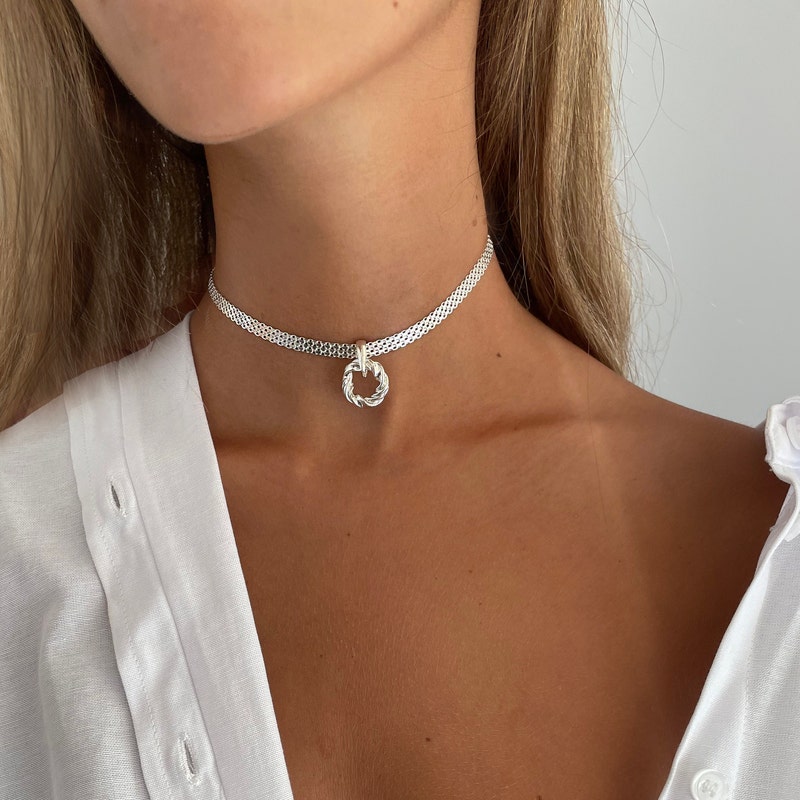 Sterling Silver Choker - Etsy UK