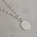 Sterling Silver Coin Necklace, Link Chain Coin Necklace, Coin Necklace ...