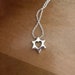 Sterling Silver Rhombus Charm Necklace, Dainty Silver Charm Necklace ...