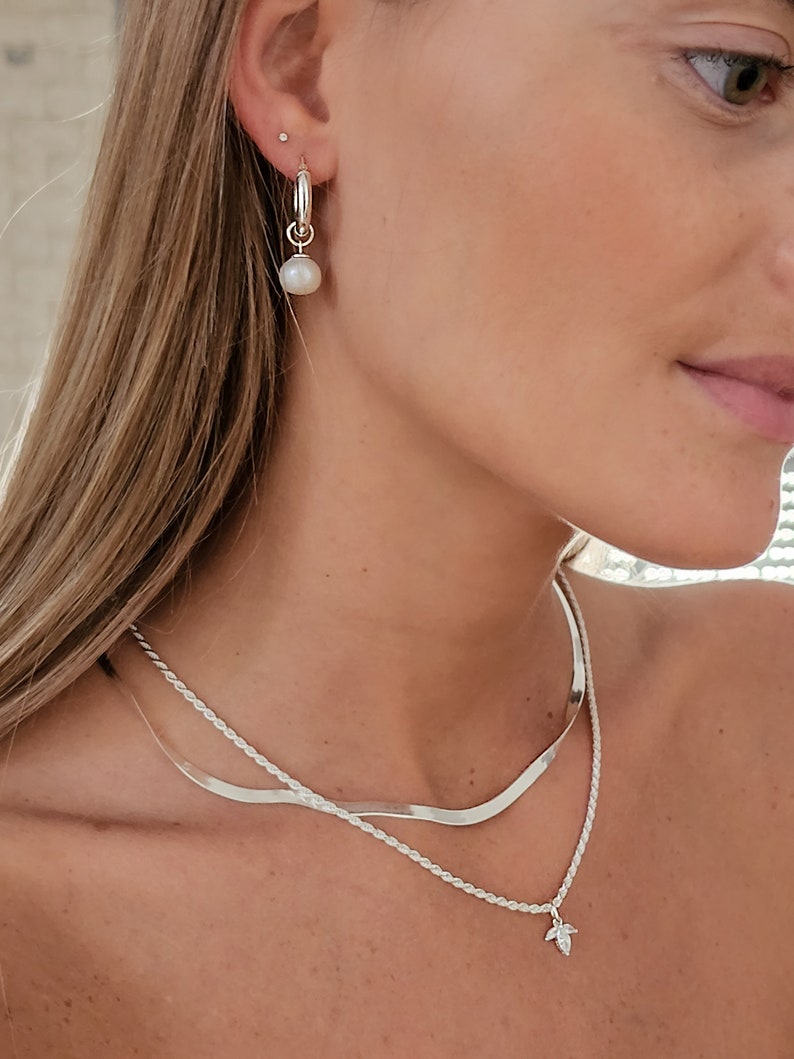 Sterling Silver Layered Necklace Set Dainty Layered 925 - Etsy